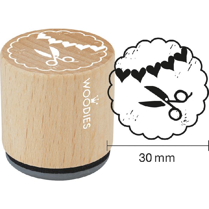 Woodies Stempel – Schere